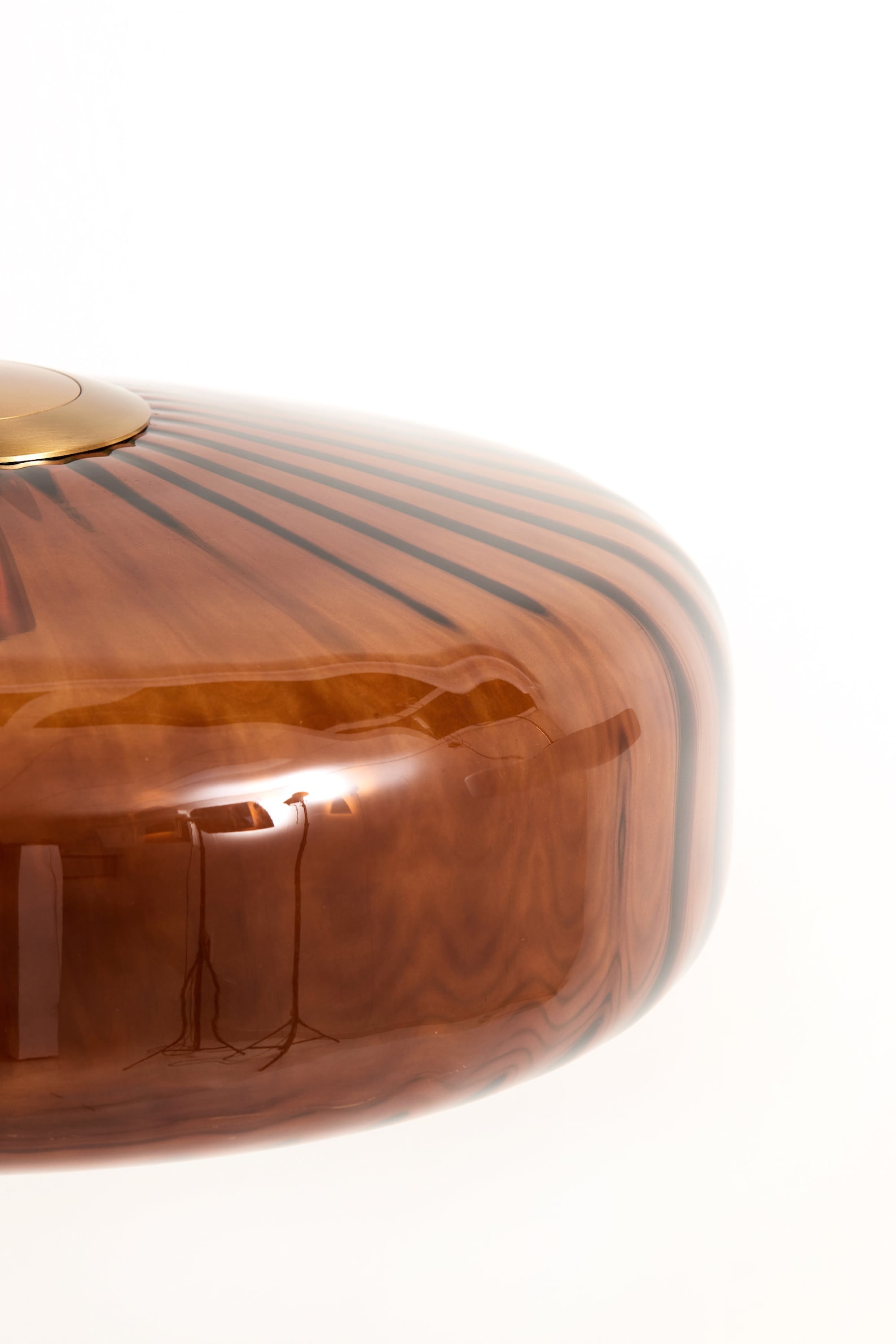Genevieve Amber Glass Pendant Light - Etsy