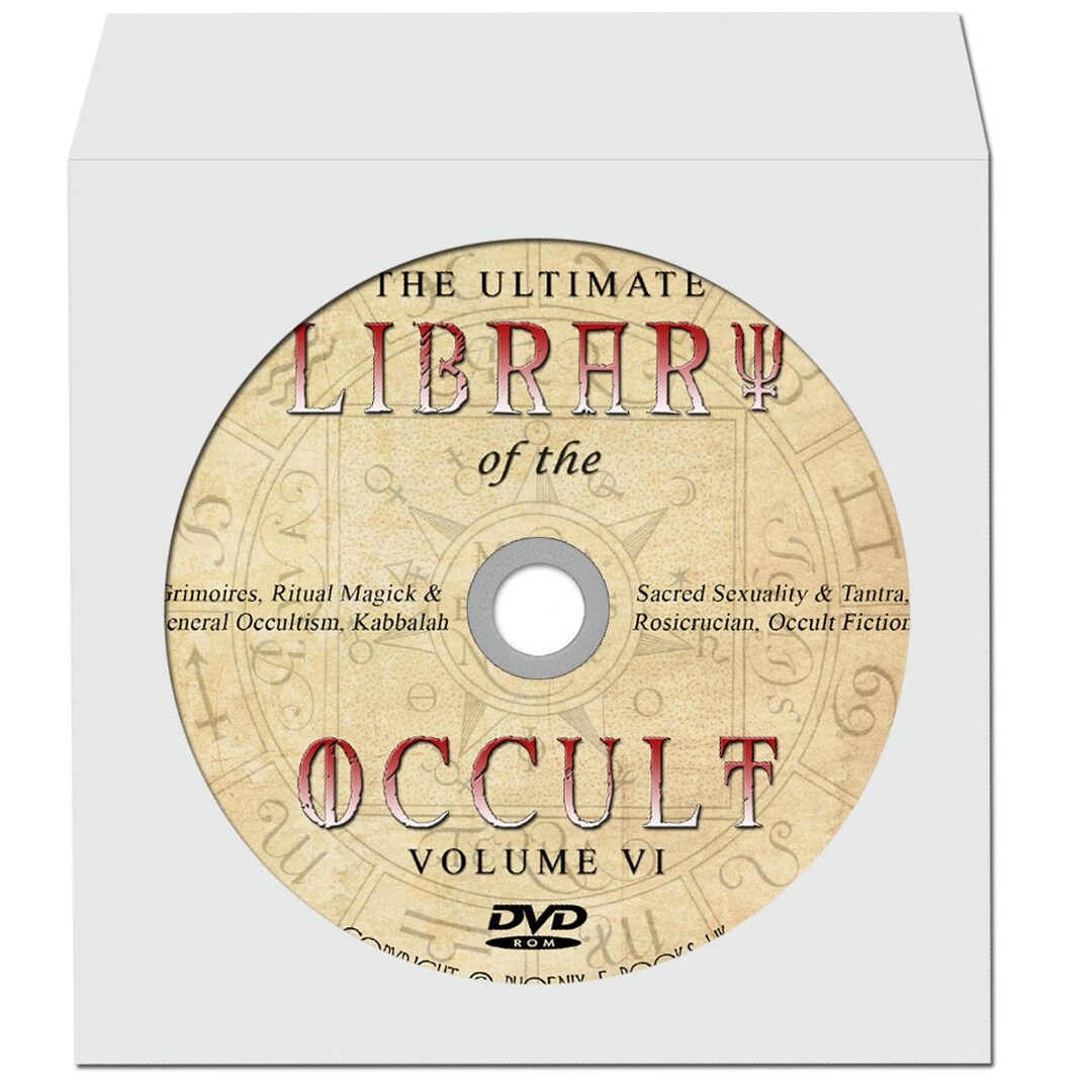 LIBRARY of the OCCULT 2700 Rare Vintage Books Pdf 8 Dvd-roms ...