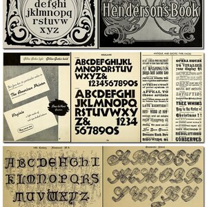 LETTERING, ALPHABETS, Monograms 76 Vintage Books Pdf on Dvd-rom ...