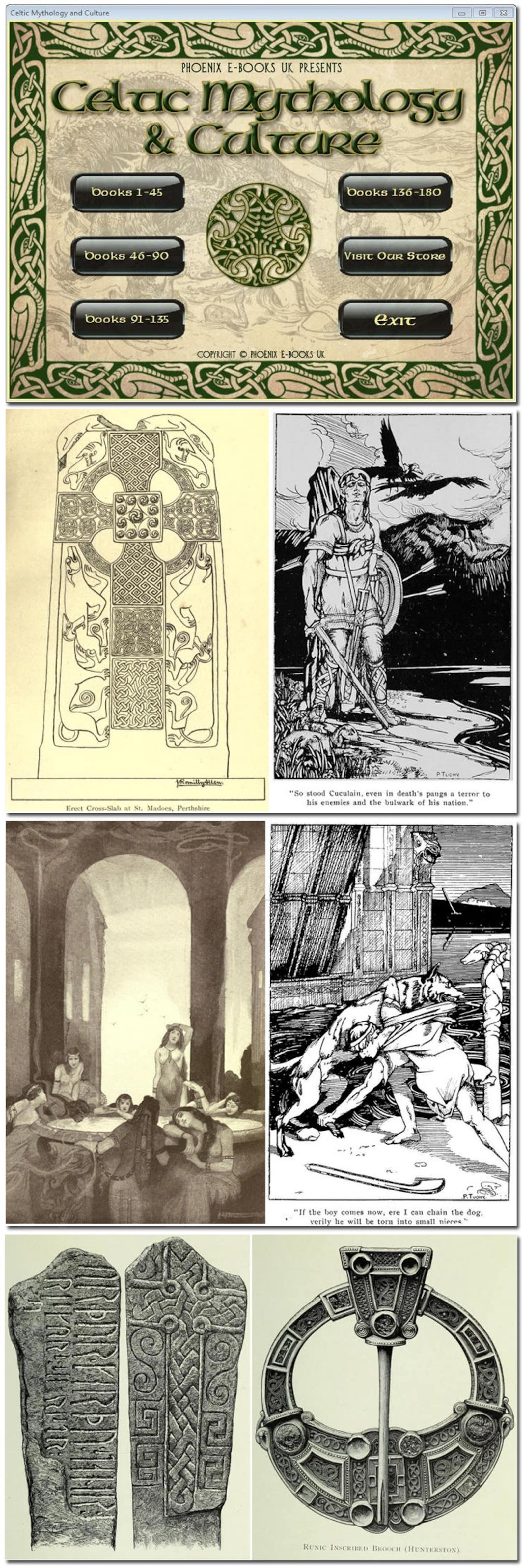 CELTIC MYTHOLOGY & Culture 180 Vintage Books on Dvd-rom Celts, Irish ...