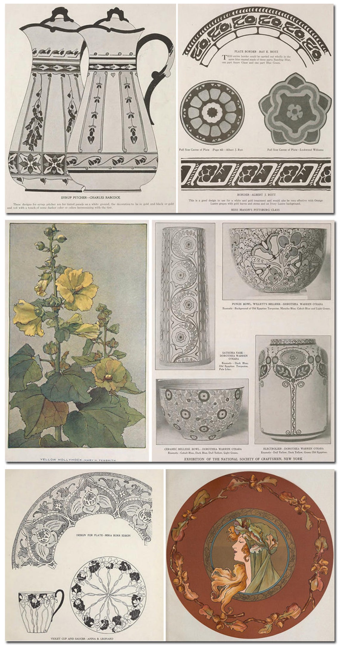 KERAMIC STUDIO 228 Issues Pdf on Dvd-rom Vintage Art Nouveau, Ceramics ...