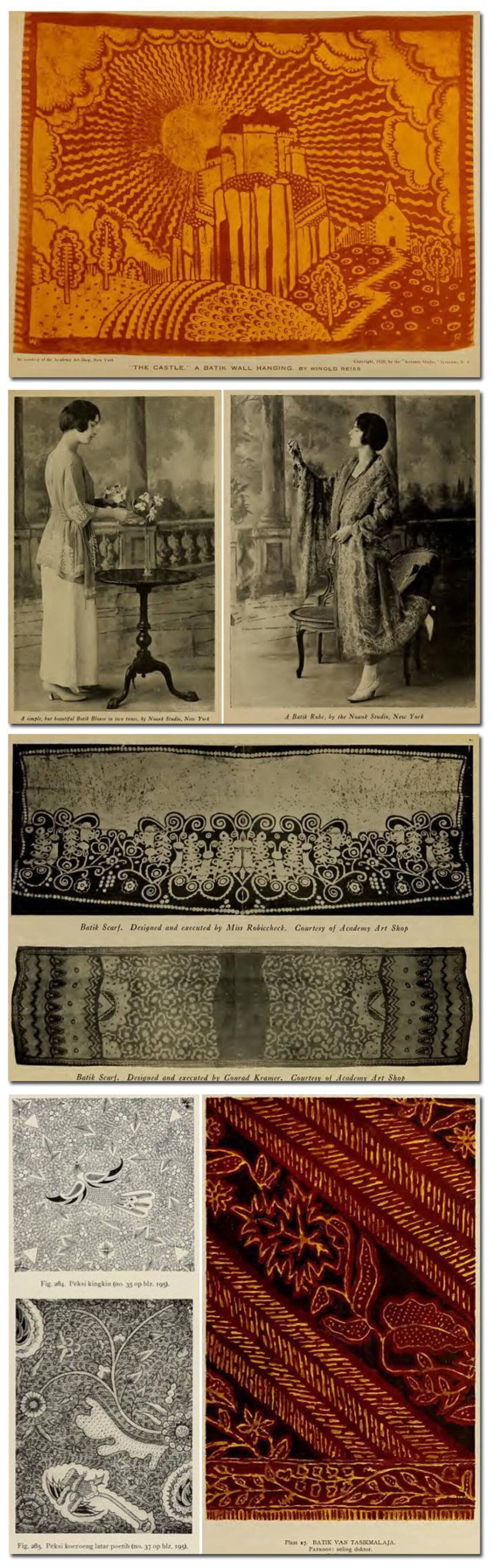 BATIK FABRIC 4 Vintage Books on CD Rom Wax Resist Dyeing, Javanese ...