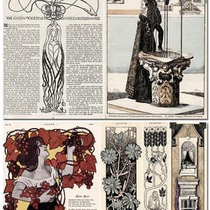 JUGEND Vintage Art Magazines 572 Issues on 2 Dvds ART NOUVEAU ...