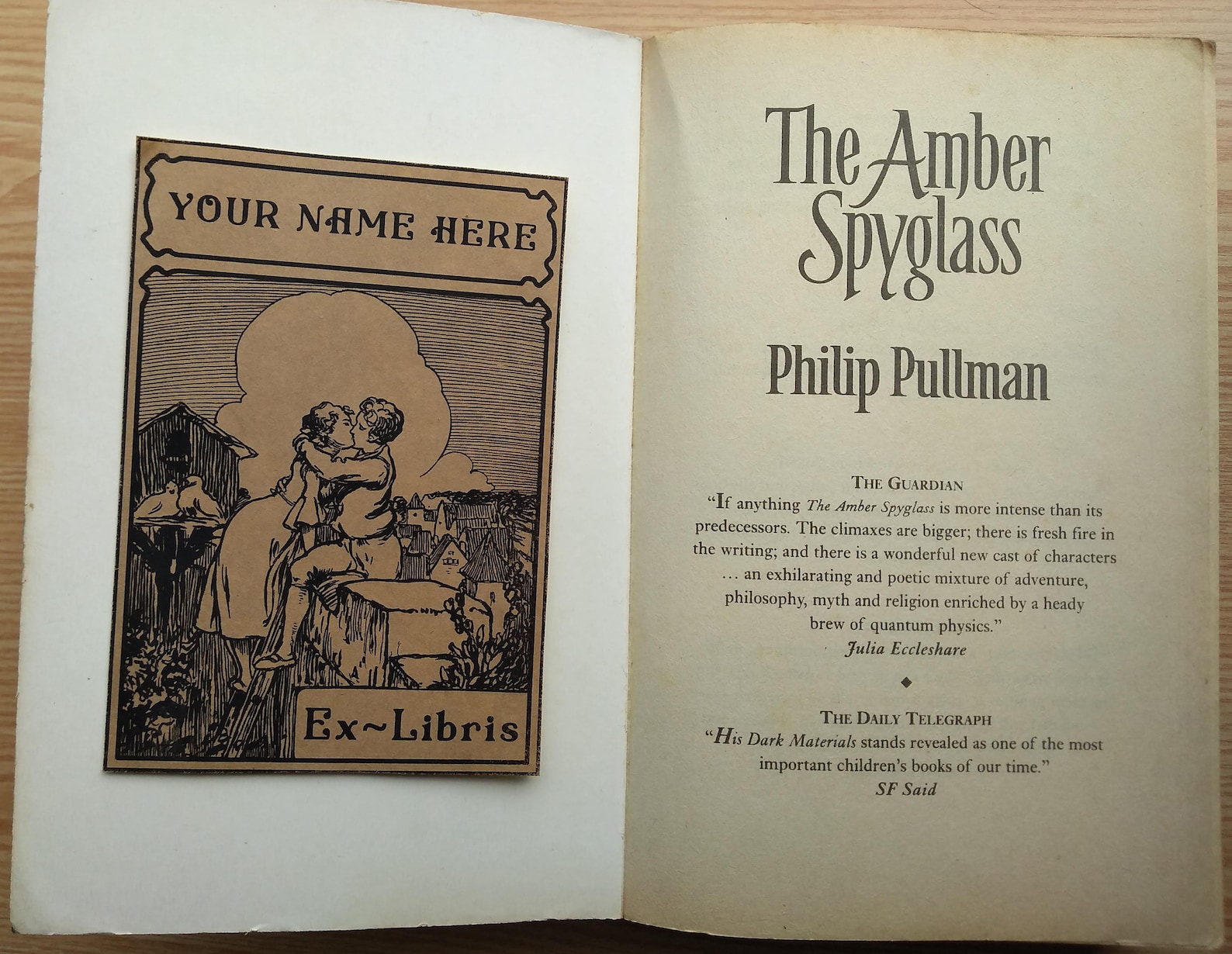 Vintage Style, Personalized, Large 'ex-libris', Self Adhesive Bookplate ...