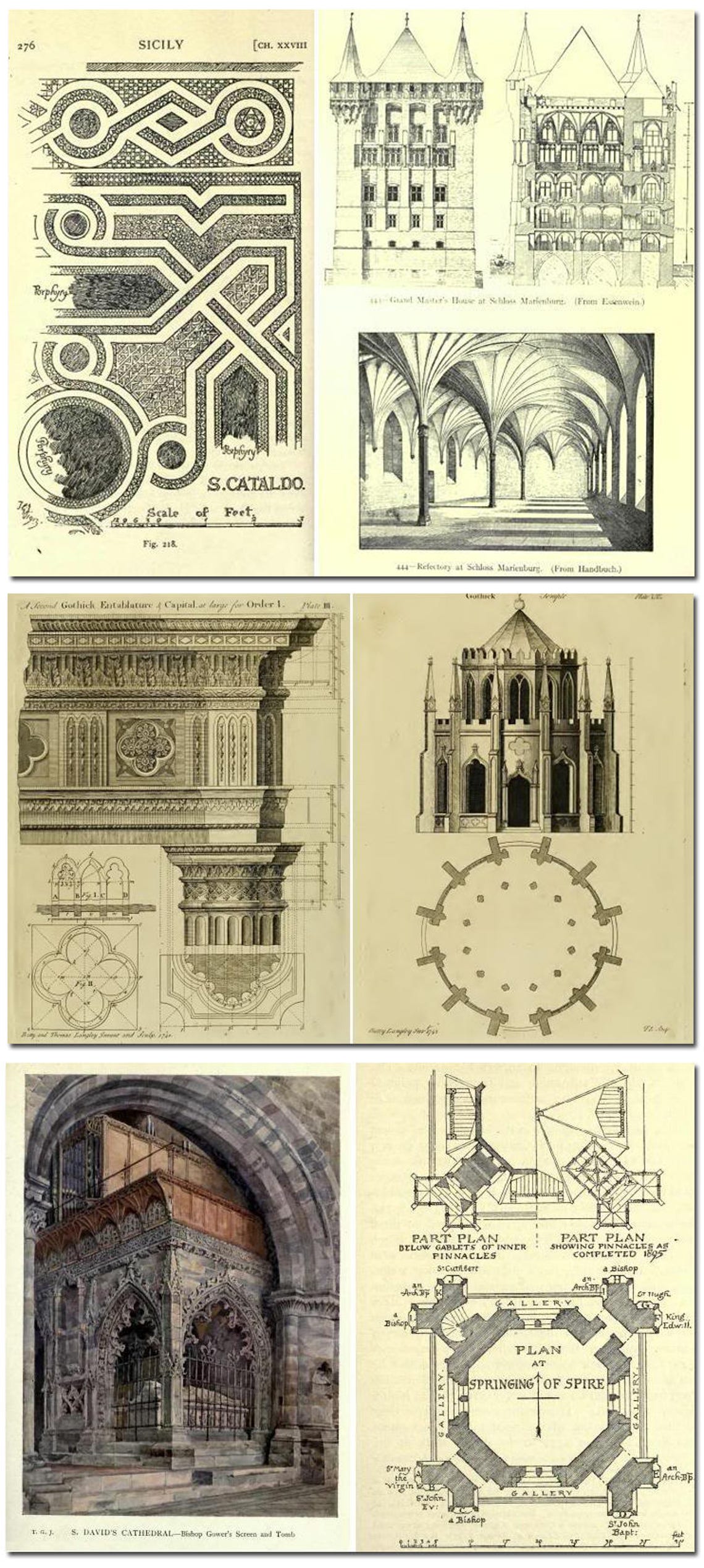 GOTHIC ARCHITECTURE 72 Rare Vintage Books Pdf on DVD Rom! Cathedrals ...
