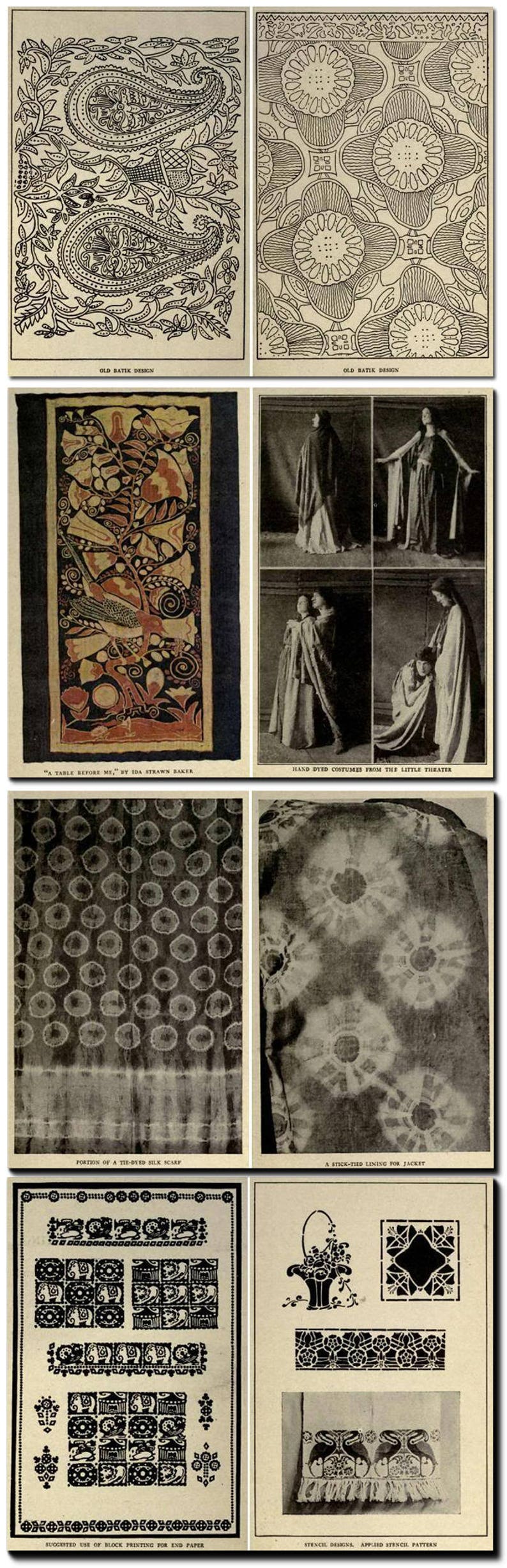 BATIK FABRIC 4 Vintage Books on CD Rom Wax Resist Dyeing, Javanese ...