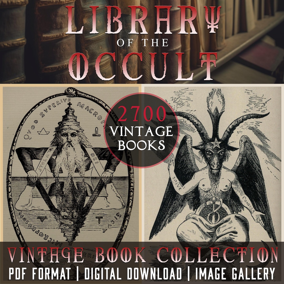 LIBRARY of the OCCULT 2700 Rare Vintage Books Pdf Witchcraft, Magic ...