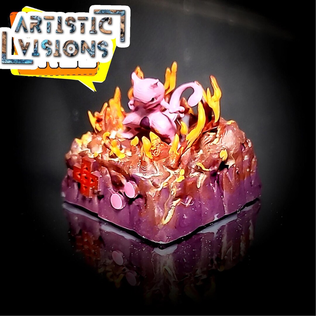 Pokemon Garchomp Artisan Keycaps Epoxy Resin - Etsy