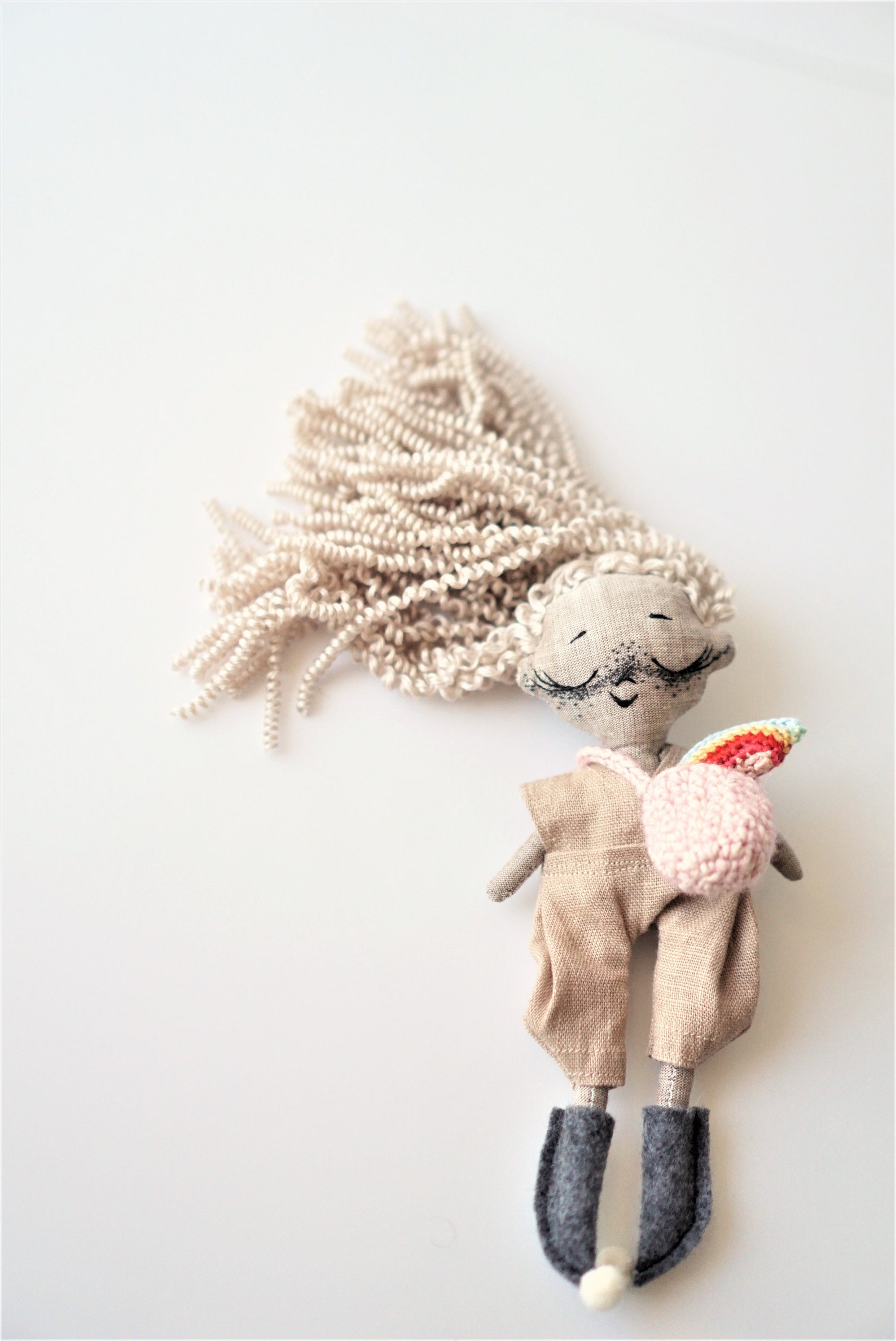 Rag Doll, Custom Doll, Art Doll, Artdoll Creature, Custom Doll, Tiny ...