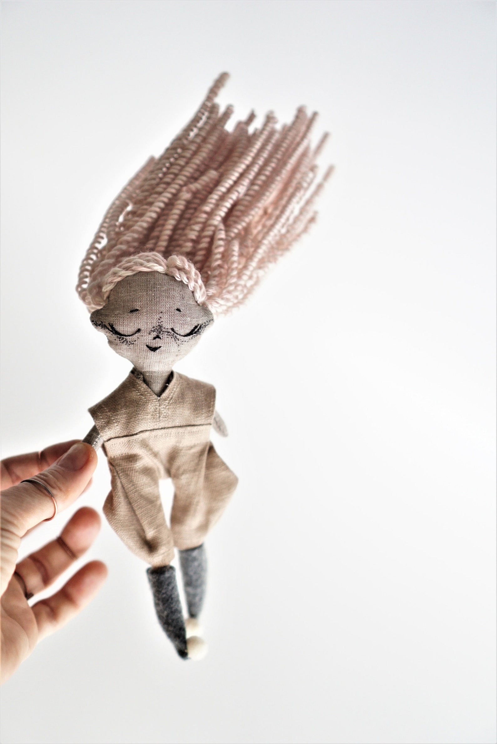 Tiny Doll, Small Doll, Mini Doll, Tiny Rag Doll, Custom Miniature, Rag ...