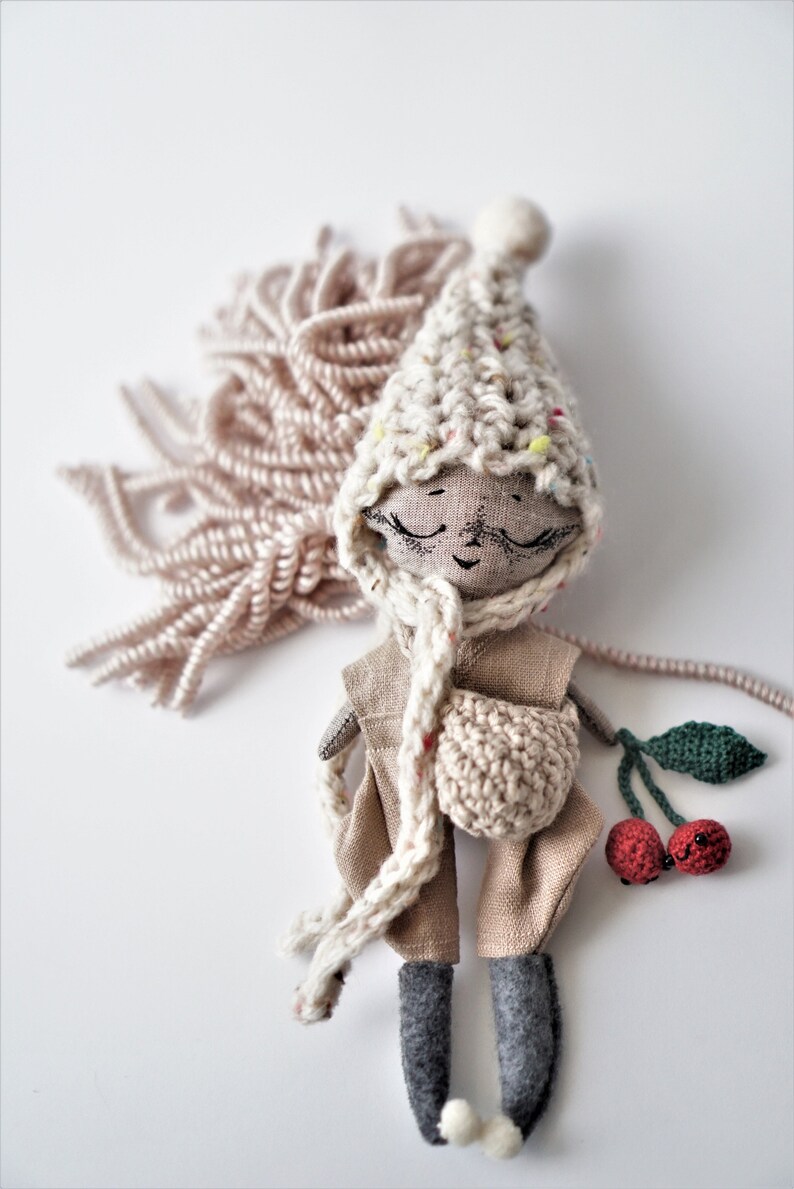 Tiny Doll, Small Doll, Mini Doll, Tiny Rag Doll, Custom Miniature, Rag ...