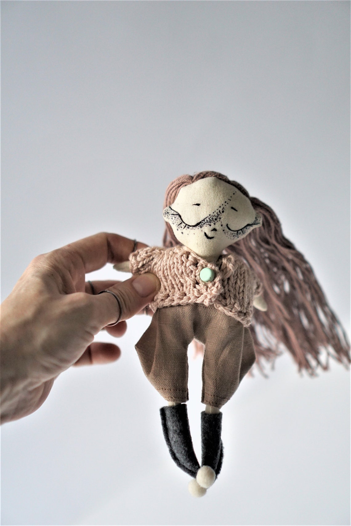 Doll, Rag Doll, Tiny Rag Doll, Mini Doll, Small Doll, Custom Miniature ...