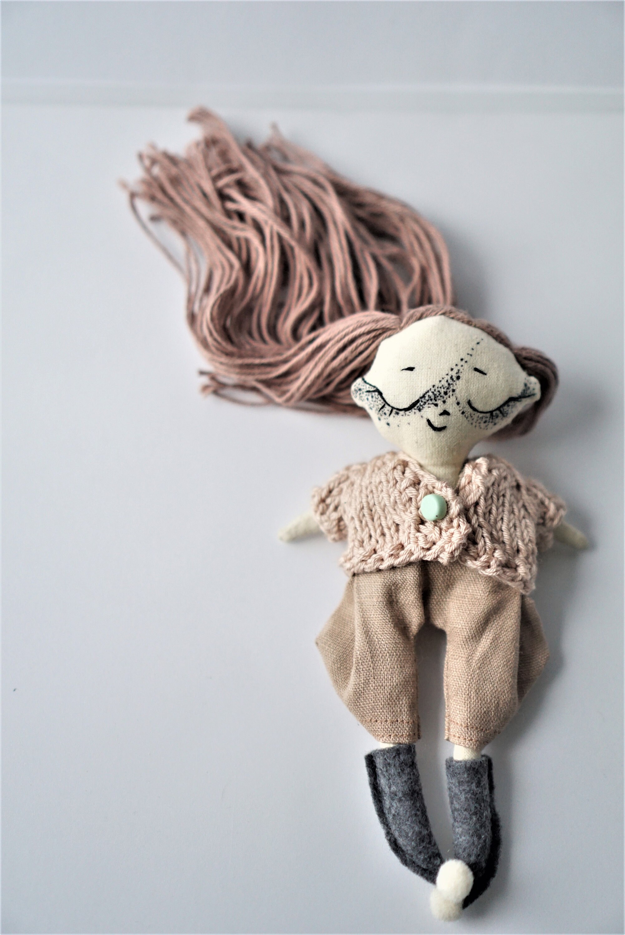 Doll, Rag Doll, Tiny Rag Doll, Mini Doll, Small Doll, Custom Miniature ...