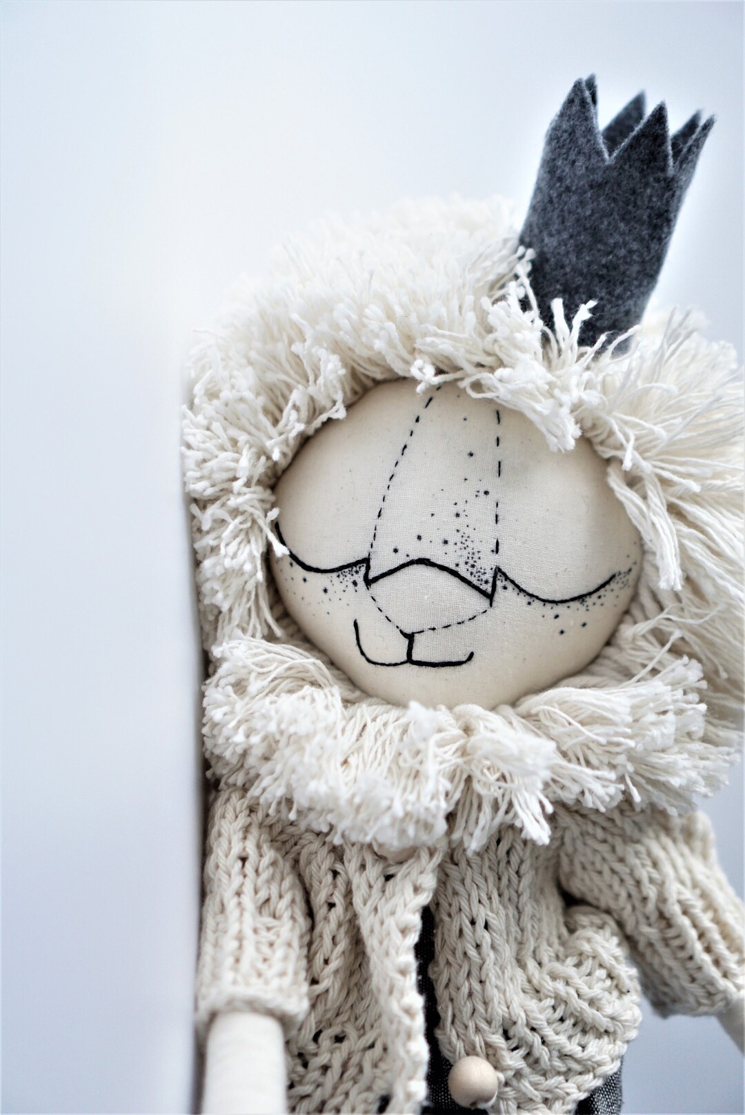 Lion, Lion Doll, Plush Lion, Handmade Lion, Art Doll, Art Work ...