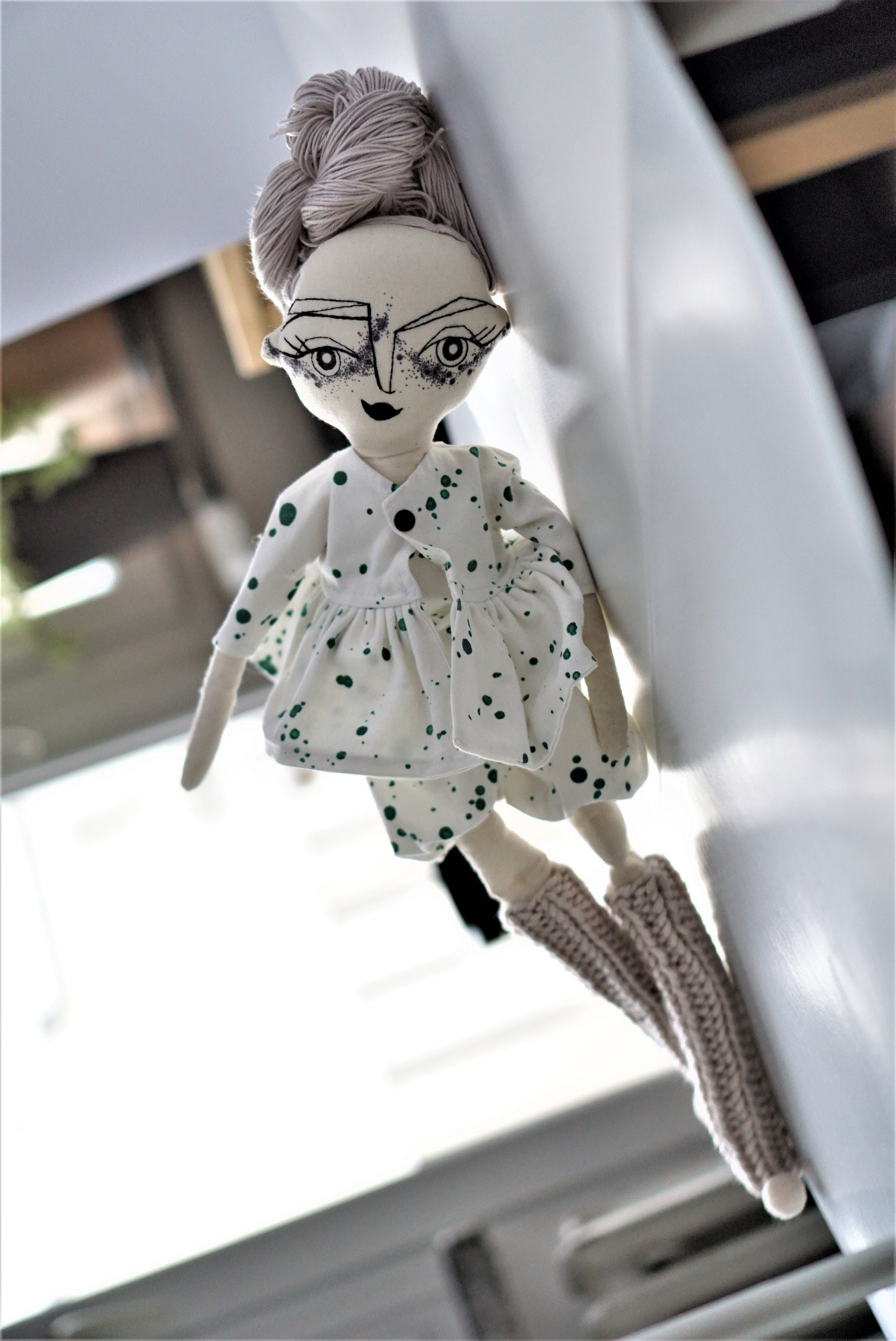 Rag Doll, Art Doll, Art Work, Boudoir Doll, Cloth Doll, Collectible ...