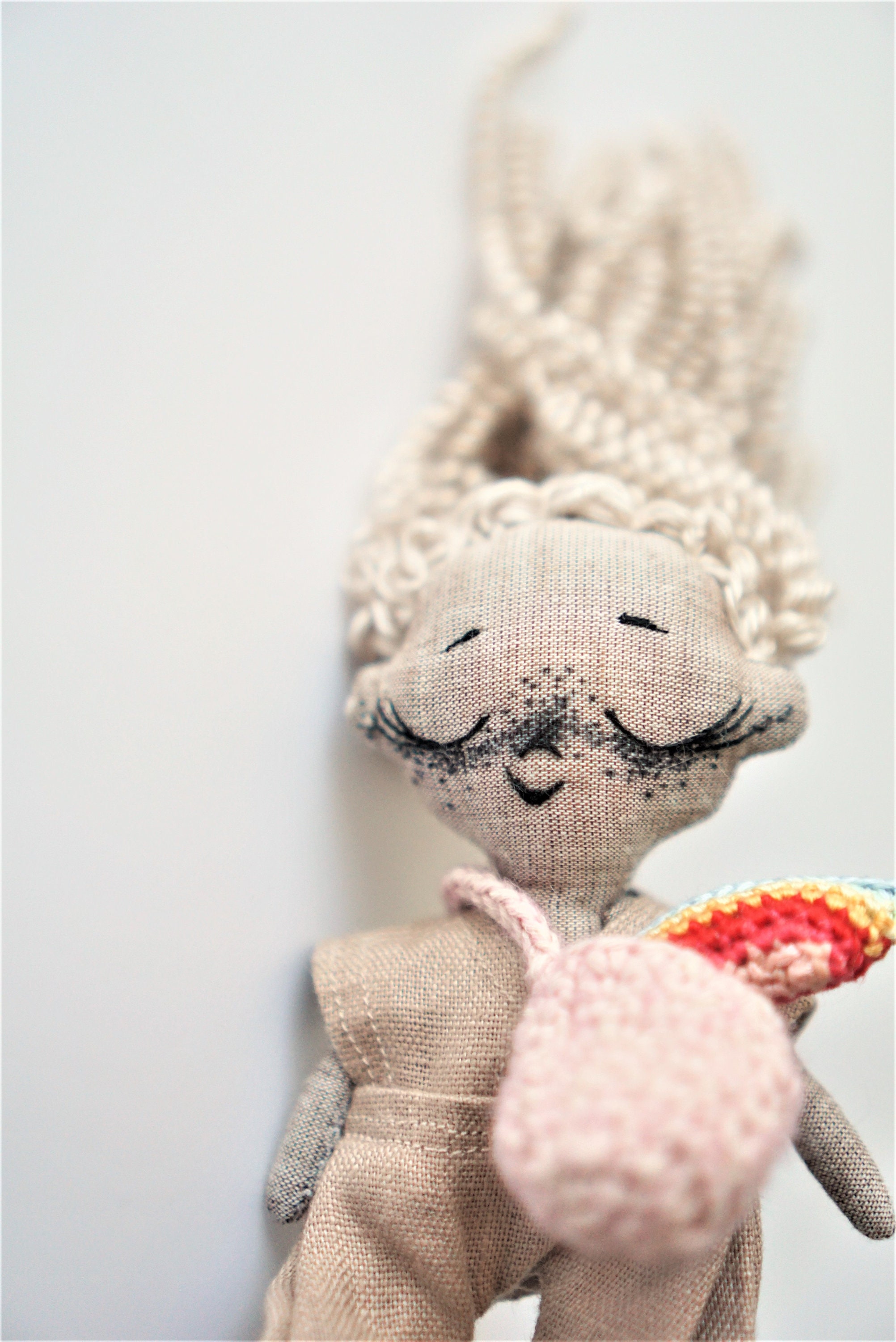 Rag Doll, Custom Doll, Art Doll, Artdoll Creature, Custom Doll, Tiny ...
