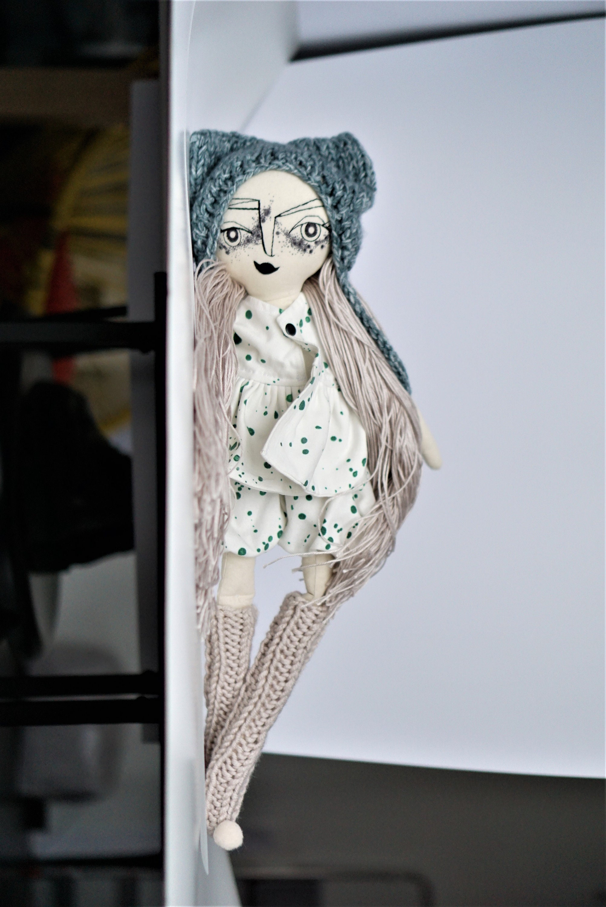 Rag Doll, Art Doll, Art Work, Boudoir Doll, Cloth Doll, Collectible ...