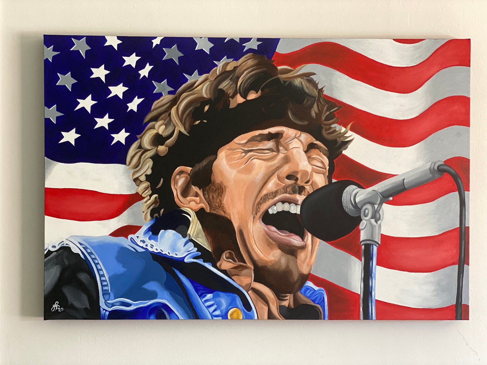 Bruce Springsteen Acrylic Painting - Etsy UK