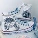 Hand-painted Converse All Star Sneakers Custom Alice in | Etsy