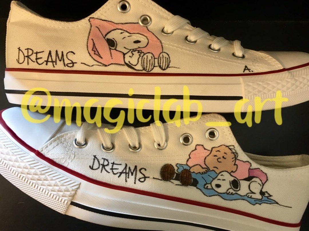 Snoopy Converse All Star, Custom Snoopy, Hand Painted - Etsy