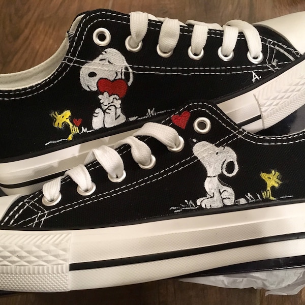 Snoopy Sneakers - Etsy