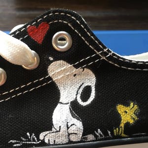Converse All Star Snoopy Sneakers, Hand Painted, Custom Snoopy - Etsy