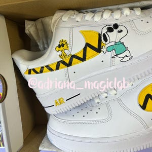Nike Air Force 1 Custom "snoopy", Hand Painted - Etsy