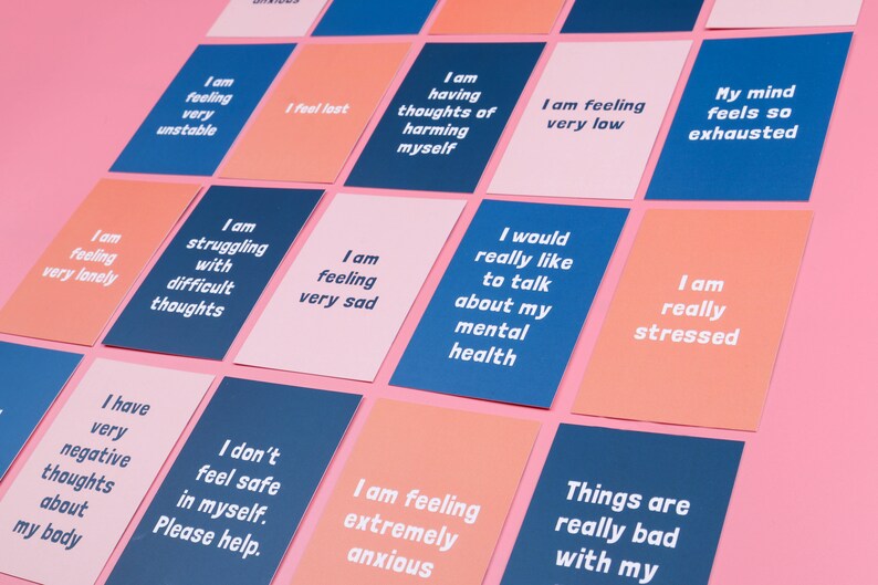 Mental Health Conversation Starter Cards 20 Pack | Etsy