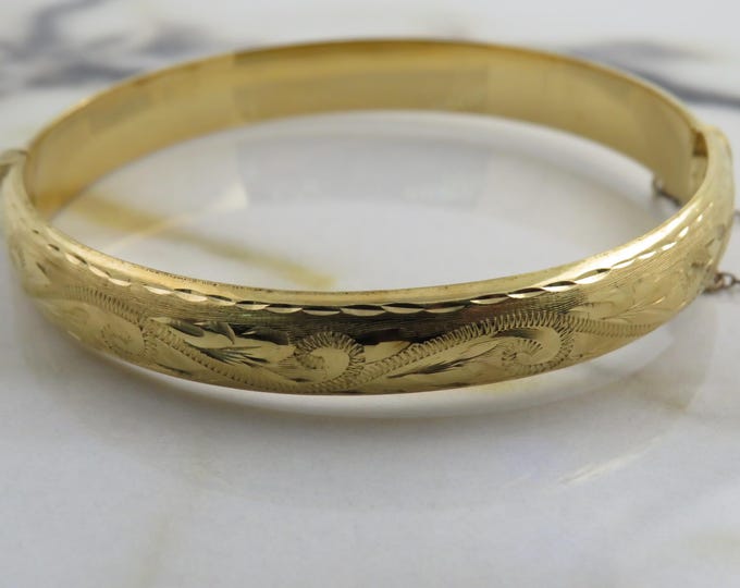 Vintage Gold Bangle ( Rolled Gold) - Etsy