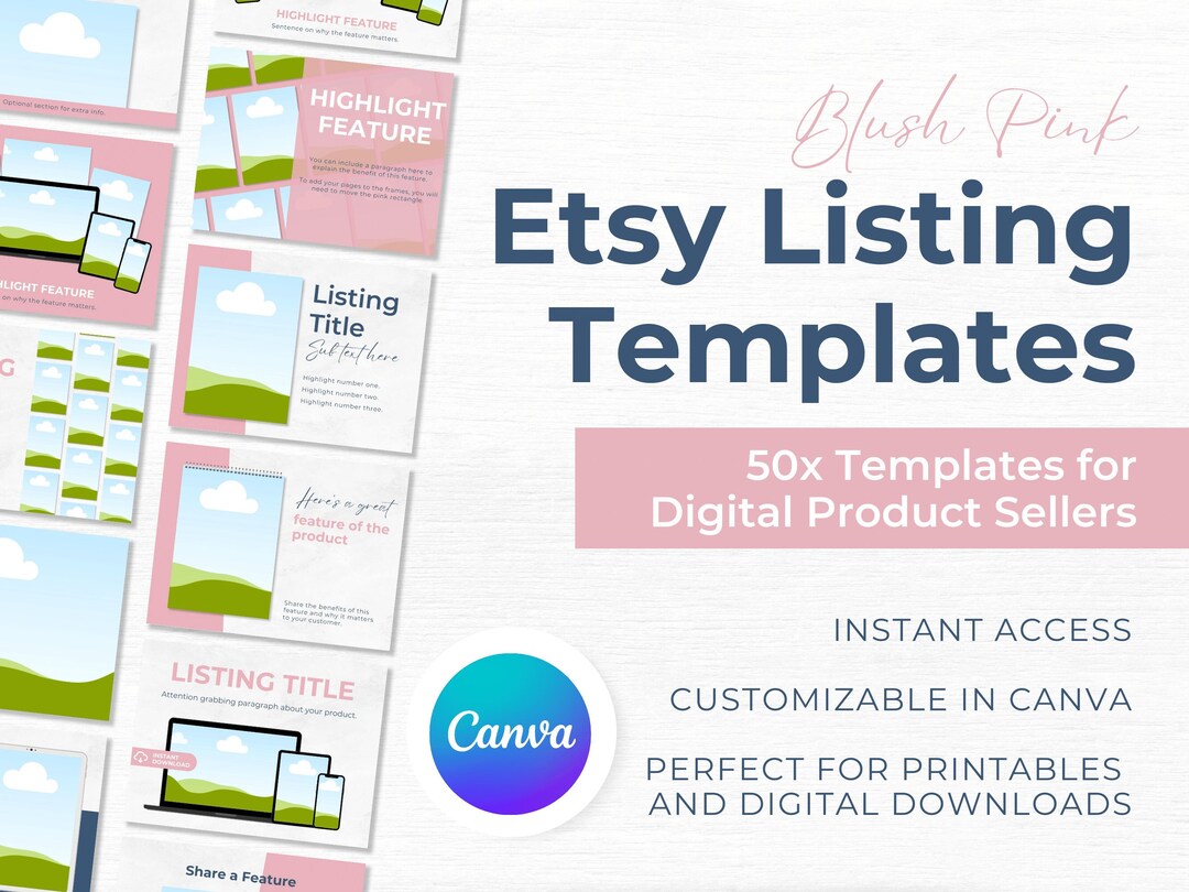 50 Etsy Listing Template Shop Listing Template Digital - Etsy