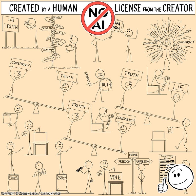 Stick Figure Truth: Lies, Manipulation and Conspiracy SVG, PNG, EPS ...