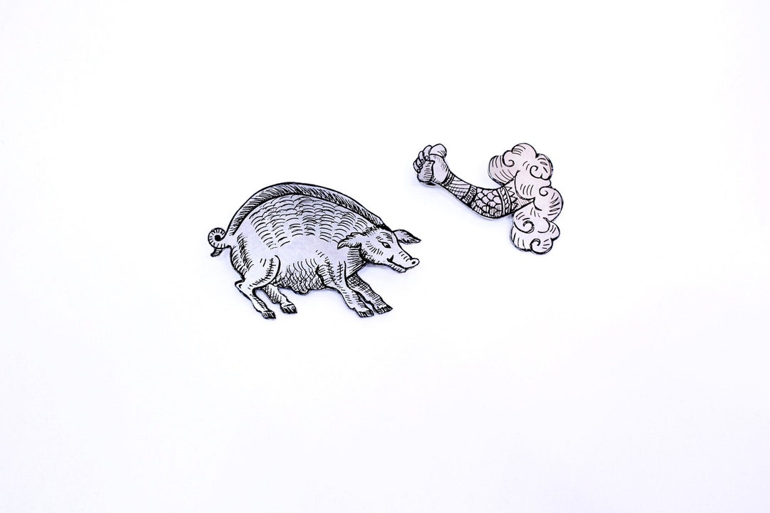 RIP PIG Pin ERDREICH - Etsy