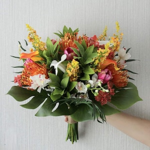 Wedding Flowers Bouquet Tropical Caribbean Destination Beach Jamaica ...