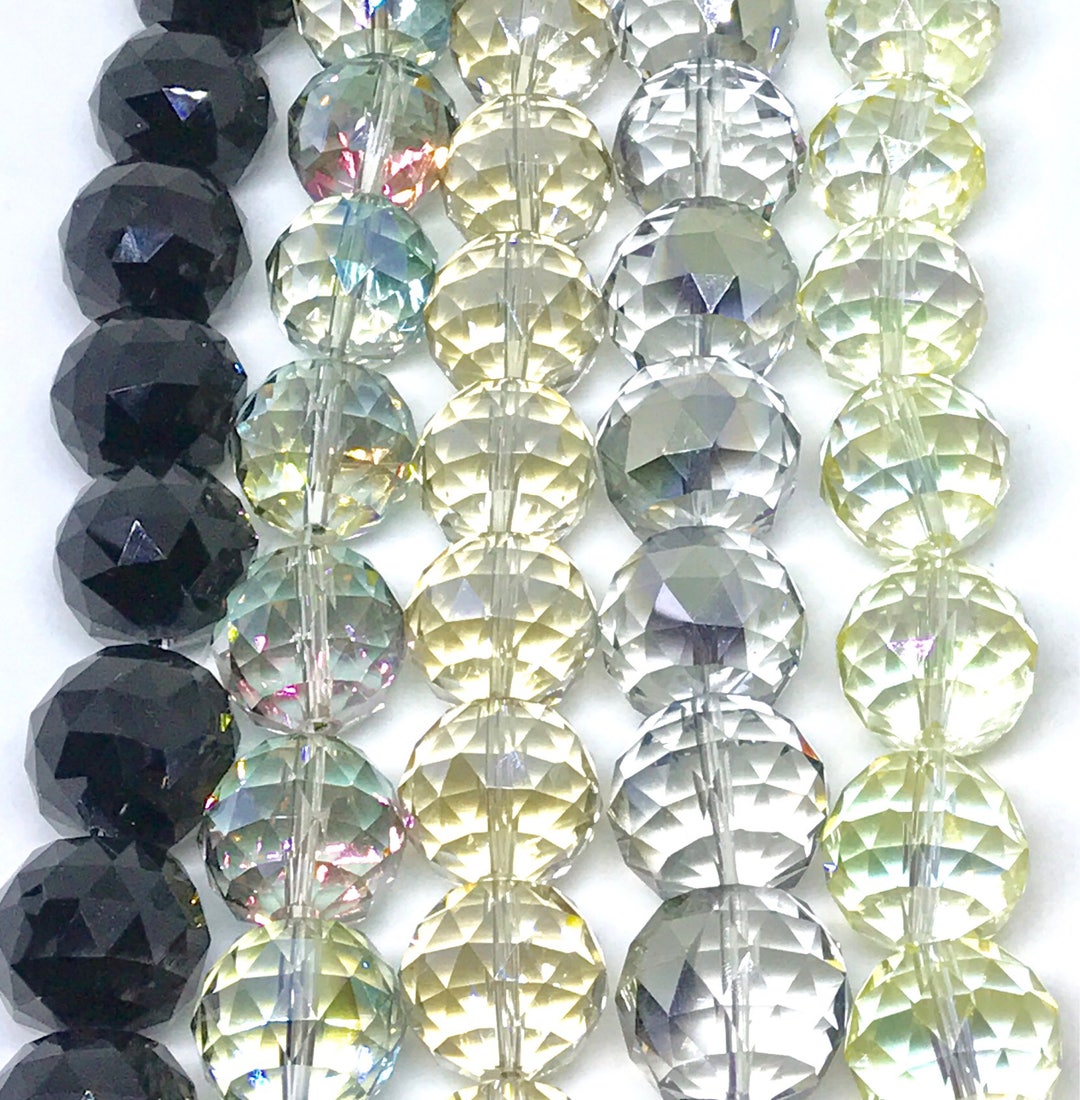 25mm Faceted Crystal Beads - Etsy