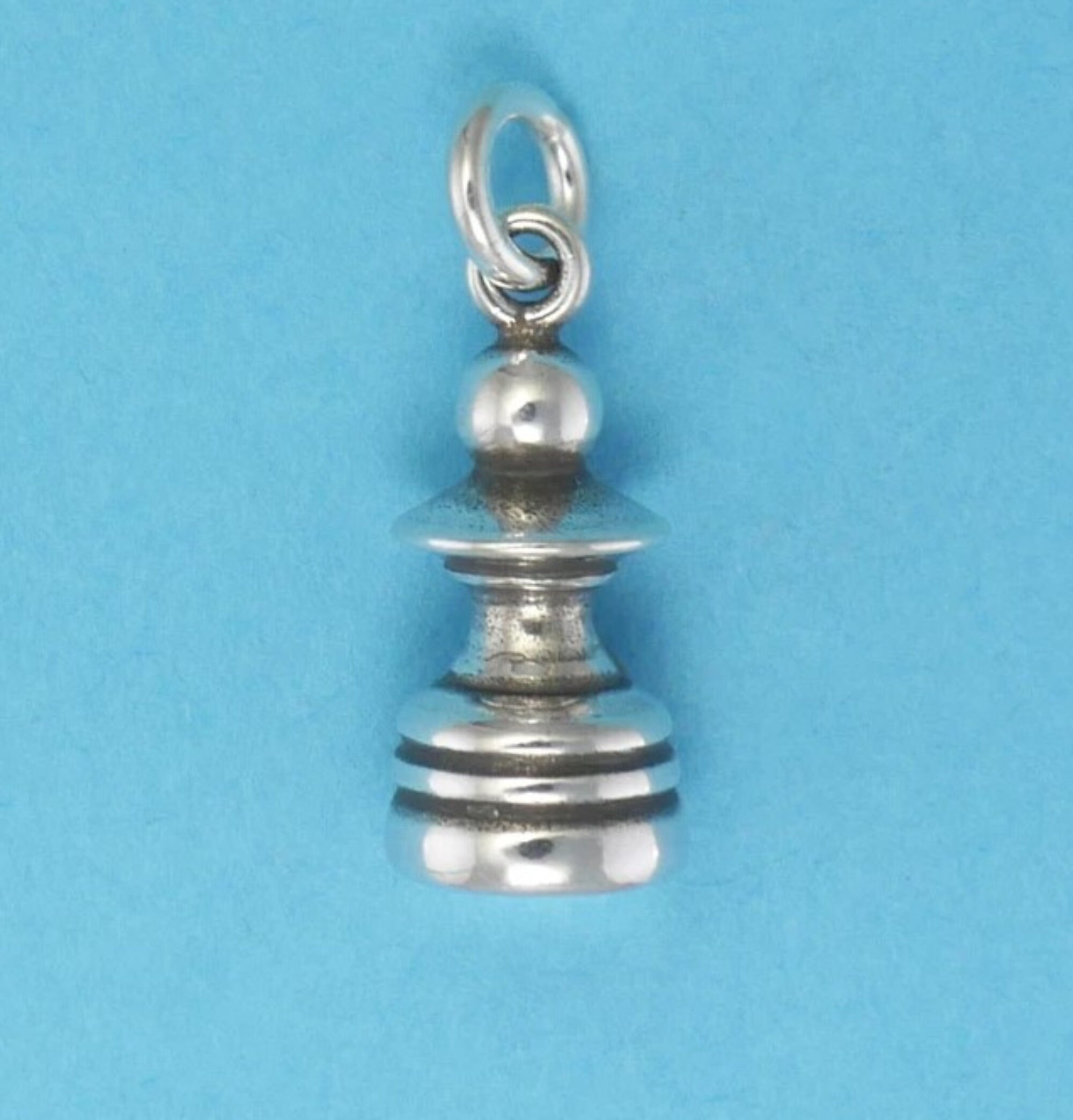 Sterling Silver Pawn Chess Piece Charm for Charm Bracelet/pendant - Etsy