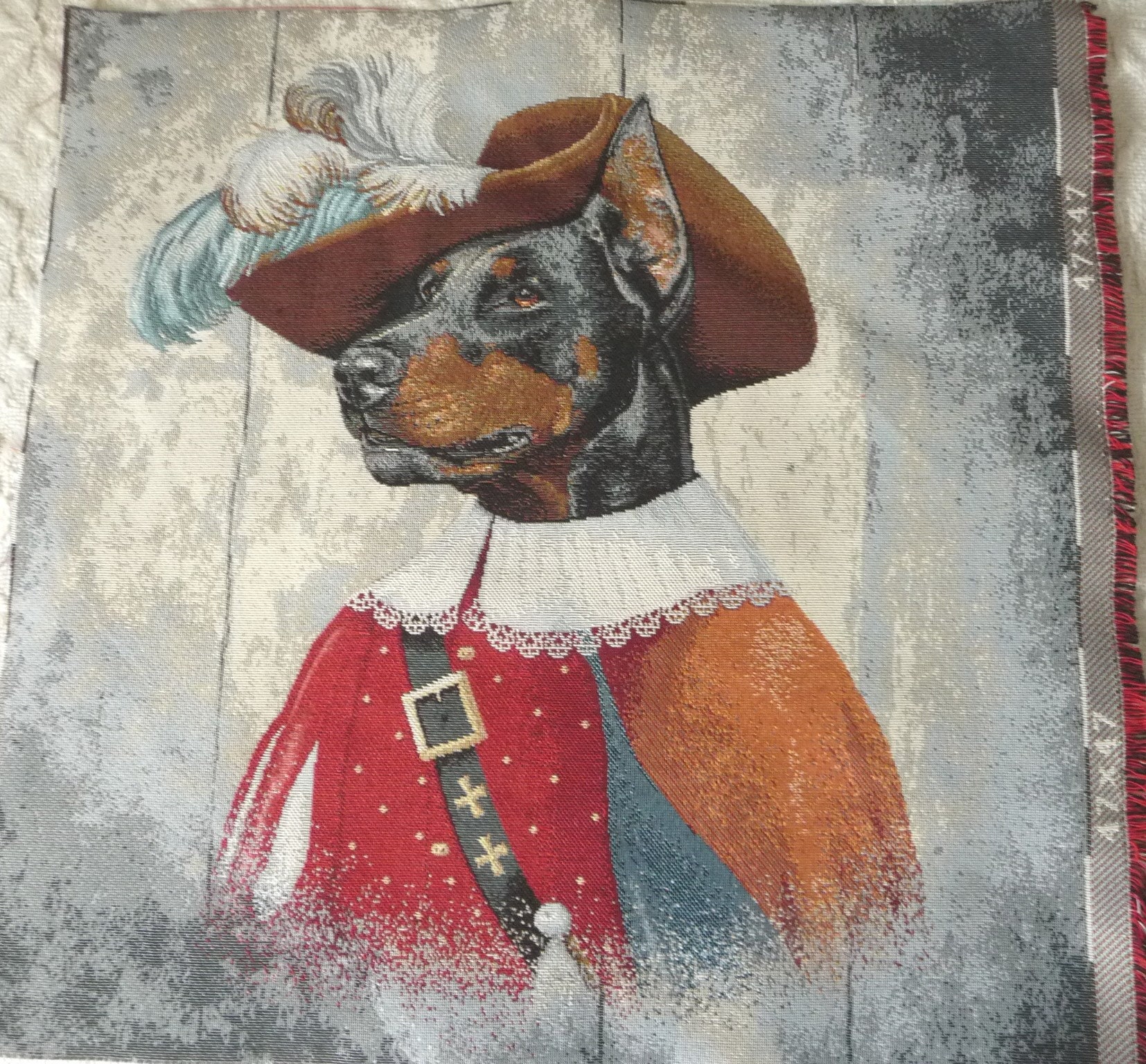 Tapestry Panel a Musketeer Dog Tapestry Panel, Sewing, Cushion, Home ...