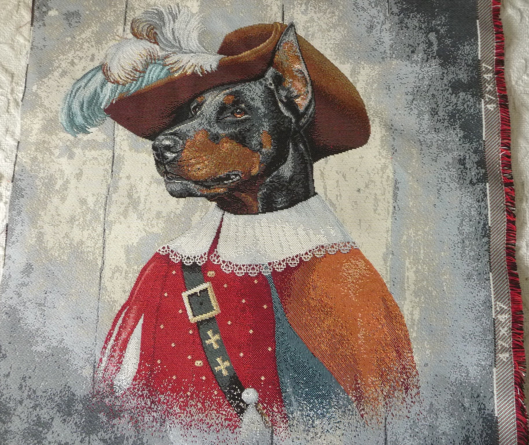 Tapestry Panel a Musketeer Dog Tapestry Panel, Sewing, Cushion, Home ...