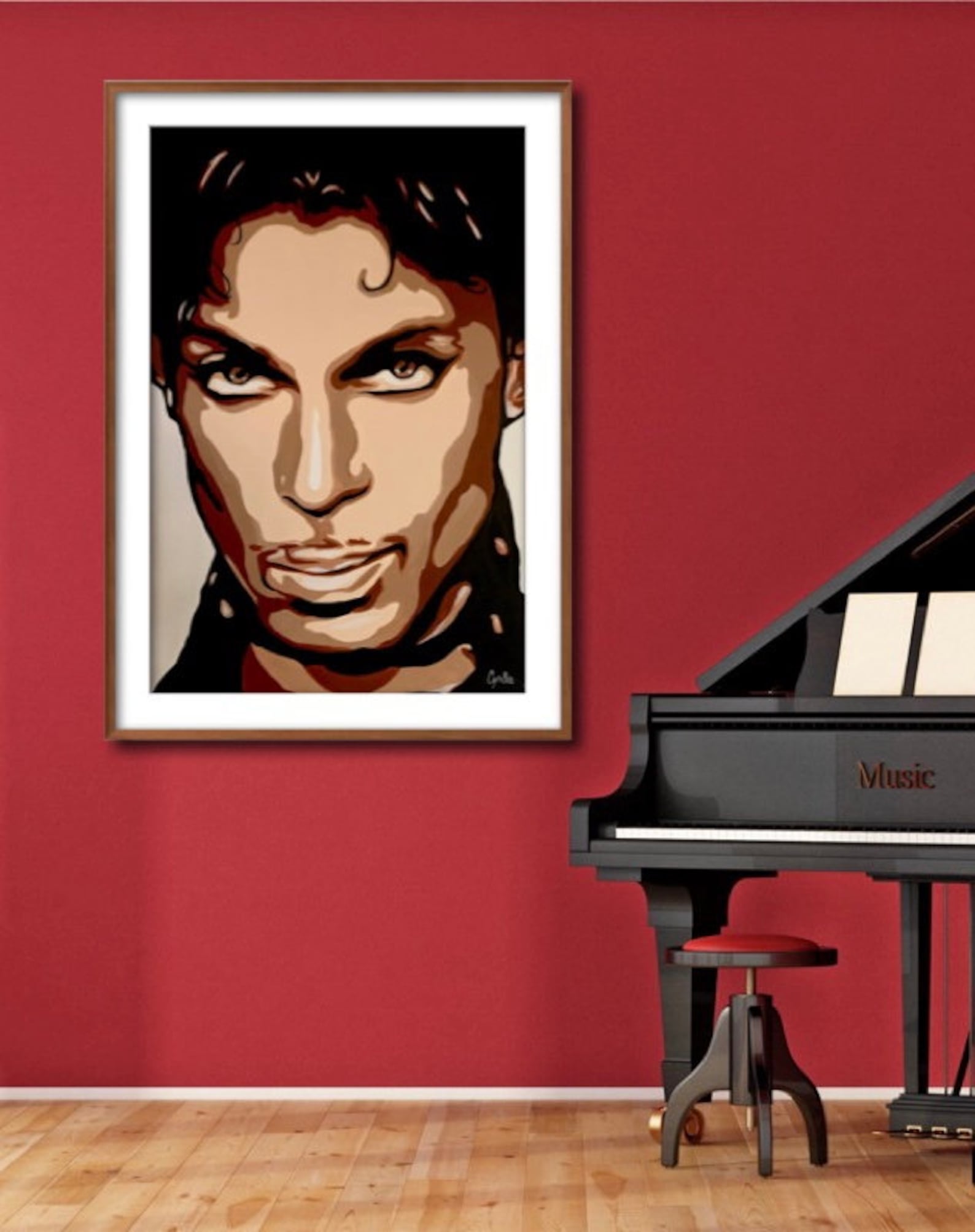Art Print of Prince Painting,musician, Prince Rogers Nelson American ...