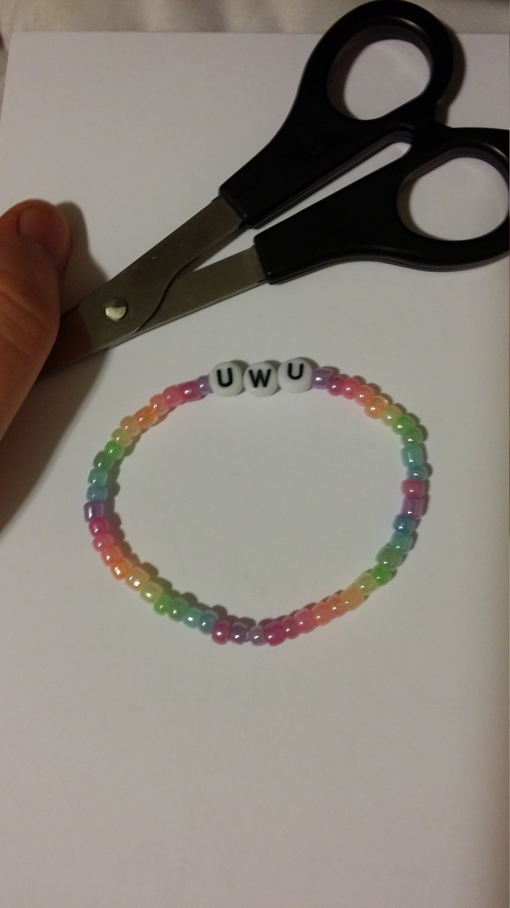 UWU Friendship Bracelet Pastel Rainbow - Etsy
