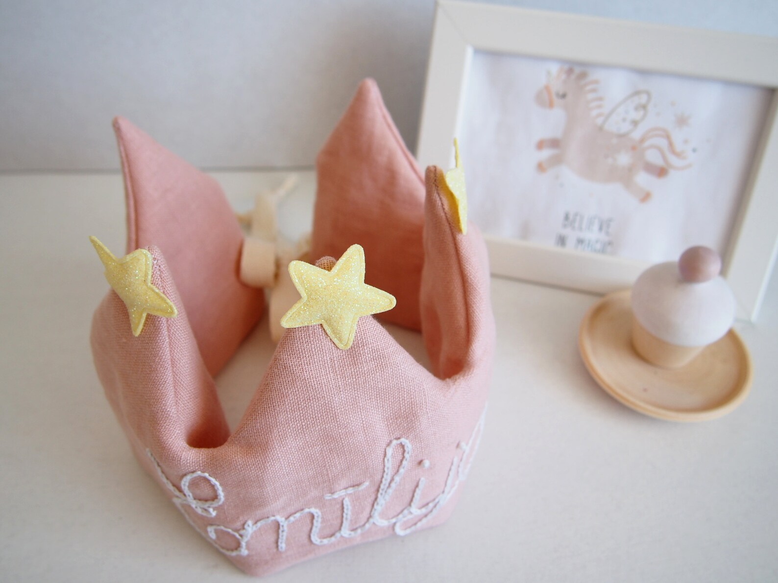 Personalized Birthday Crown for Kids. Name Crown for Girl. Pink Toddler ...