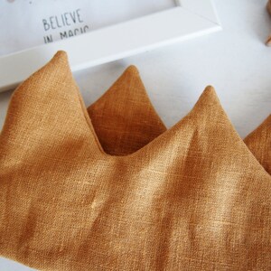 Brown Linen Birthday Crown. Play Crown. Kids Crown for Holidays, Partys ...