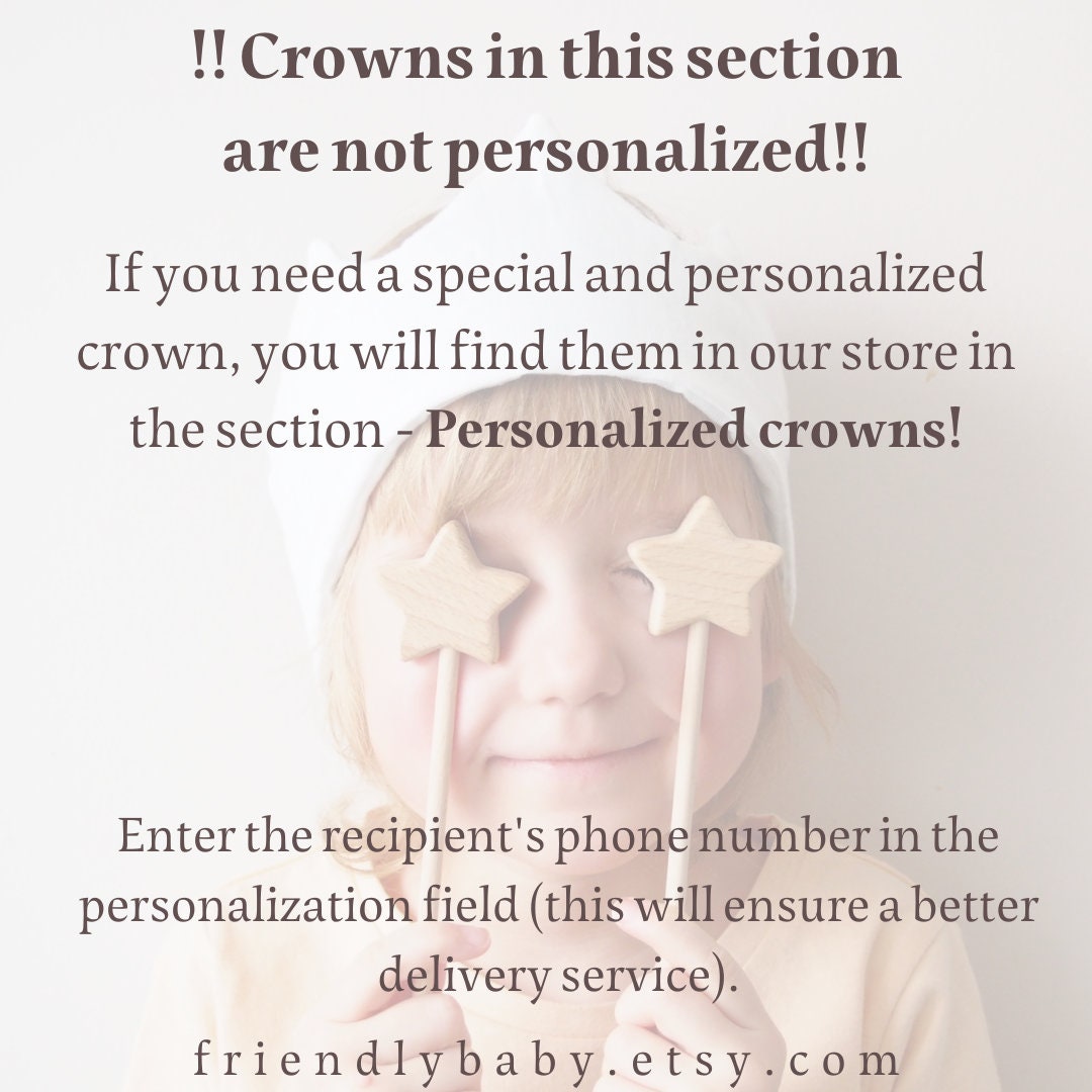 Birthday Crown for Kids. Fabric Crown. Children's Party Accessories ...