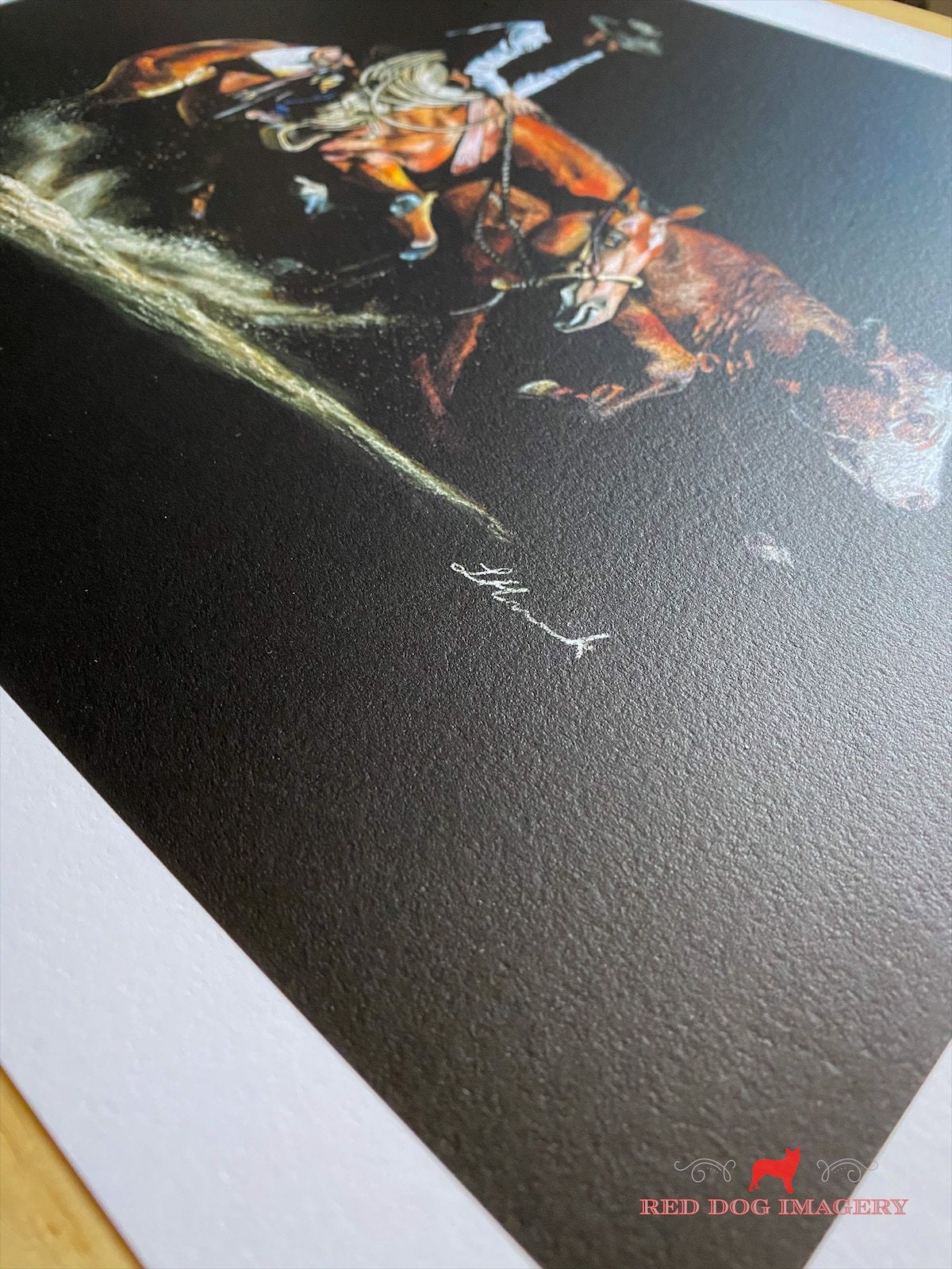 Calm and Collected Western Fine Art Print - Etsy