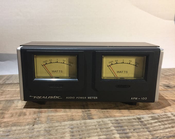 Realistic APM-100 Analog Audio Power Meter Watts With User Manual ...