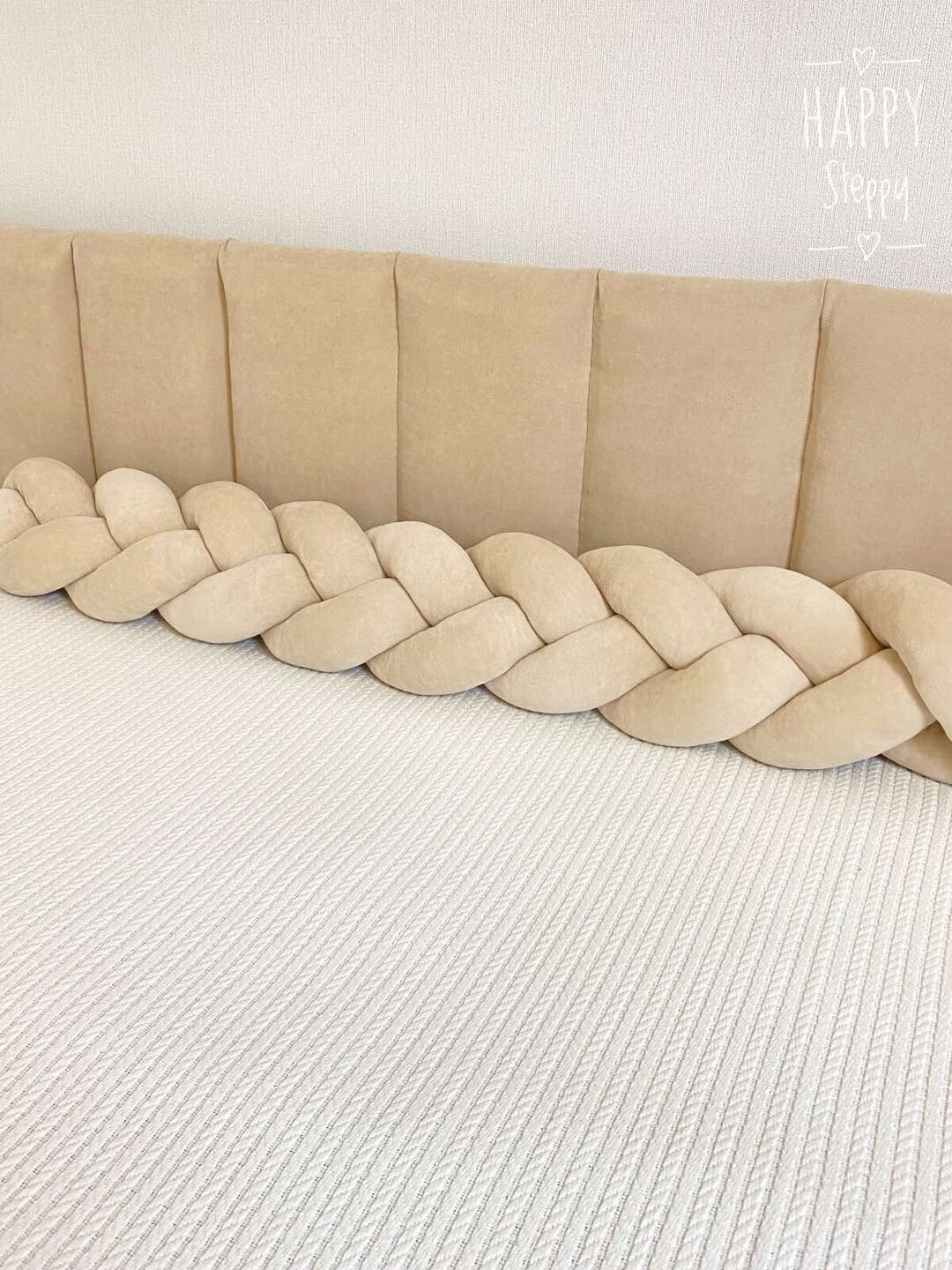 Beige Original Wicker Pillow, Bed Decor, Nursery Decor, Hug Pillow ...