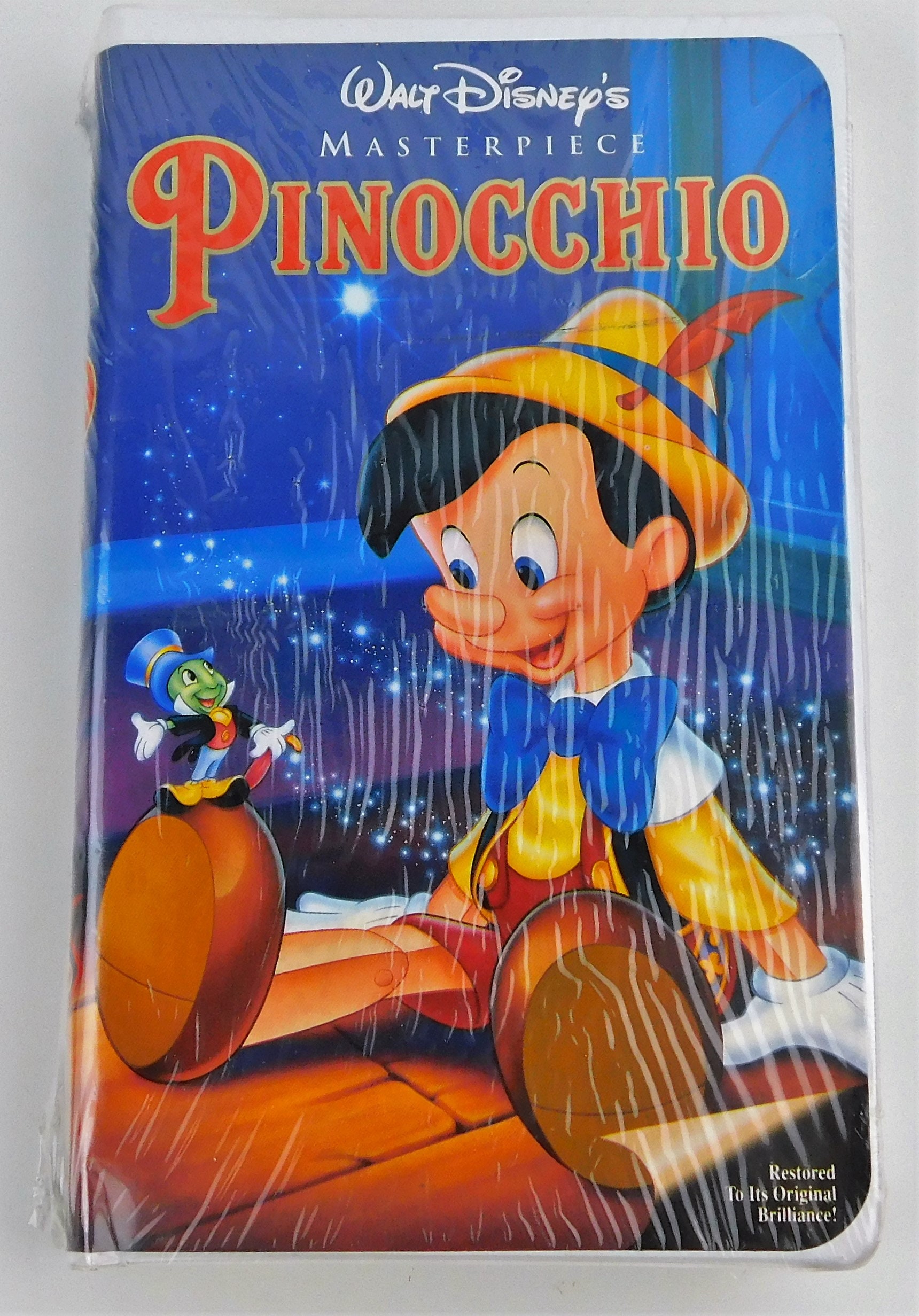 Pinocchio VHS 1993 Walt Disney's Masterpiece | Etsy