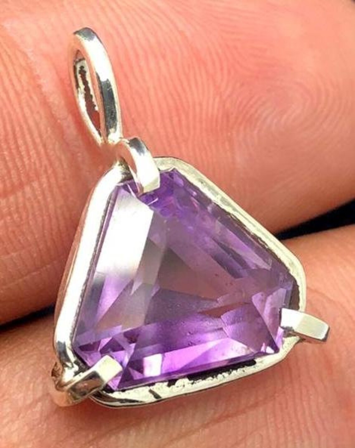 14.5 Carats Beautiful Amethyst Locket Sterling With Silver 925 - Etsy ...