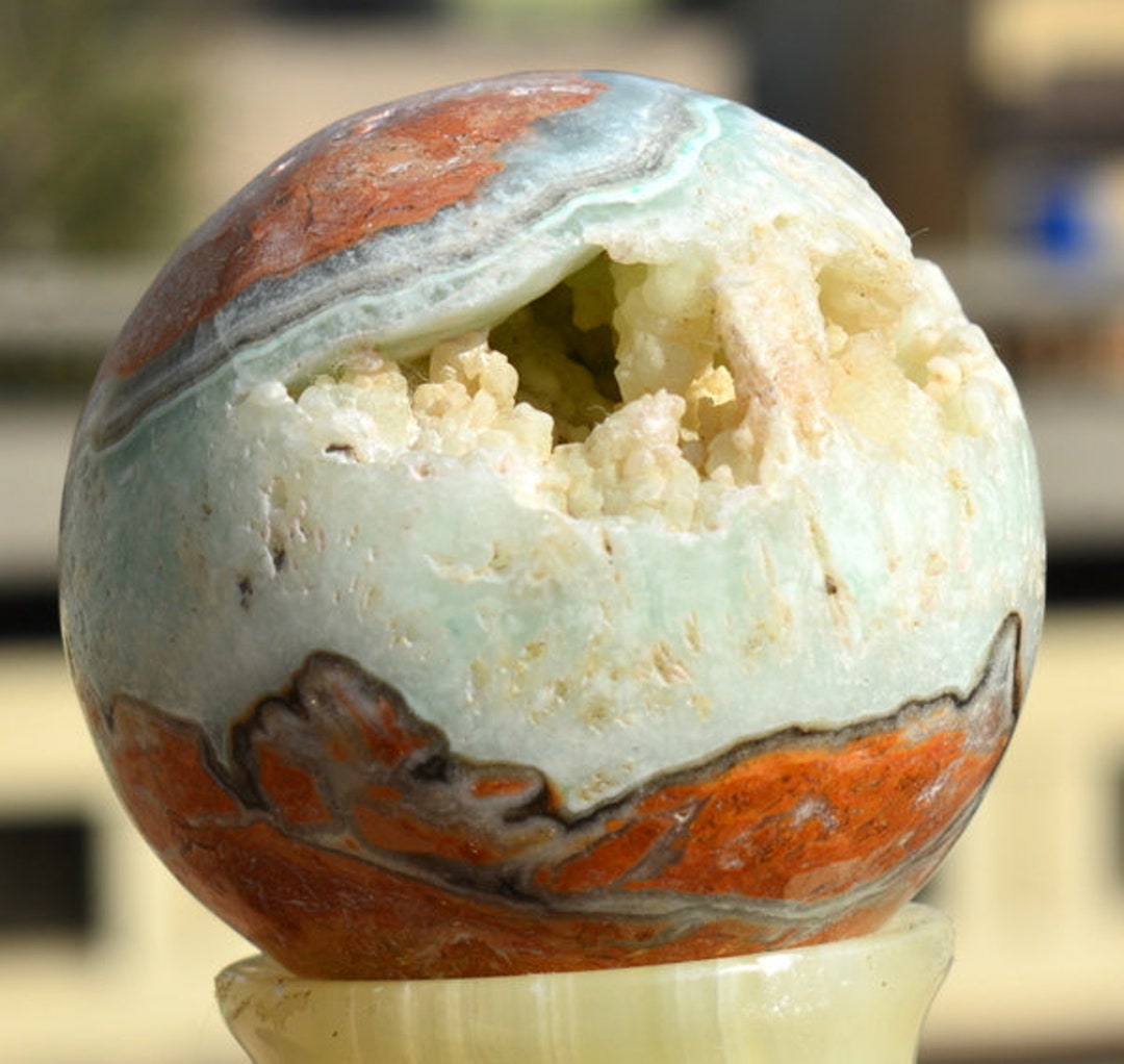 151 Grams Beautiful Natural Maps Calcite Sphere 48 MM - Etsy