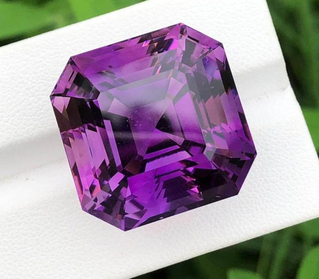 Amethyst Purple Color Assher Cut 67 Carats 23x23x20 MM - Etsy Singapore