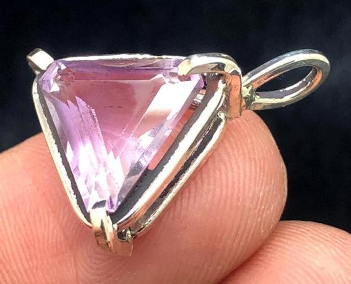 15 Carats Beautiful Amethyst Locket Sterling With Silver 925 - Etsy